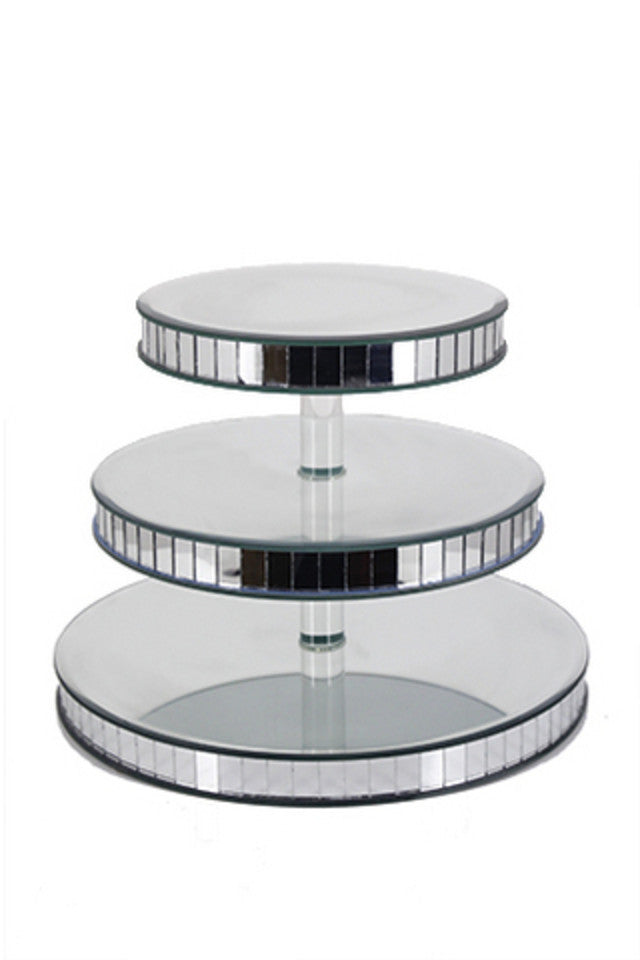 Panelled Mirror Cake Stand